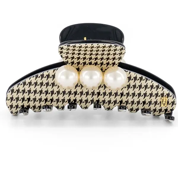 Alexandre De Paris Faux Pearl Embellished Hair Clip - Ivory Multi