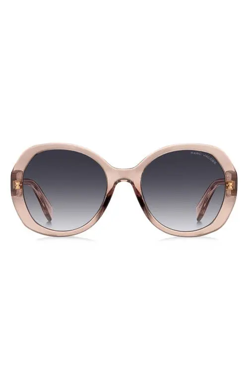 Marc Jacobs 55mm Gradient Oval Sunglasses - Beige/ Dark Grey Sf