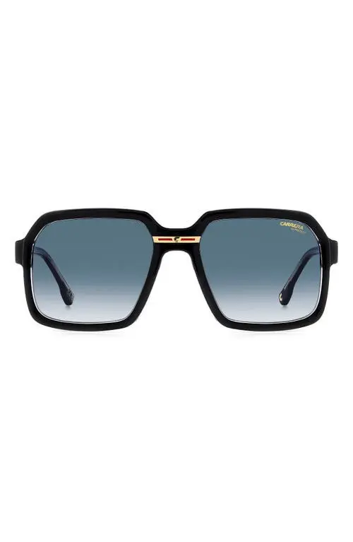 Carrera Eyewear 56mm Victory 08 Square Sunglasses - Black Crystal/ Dark Blue Sf