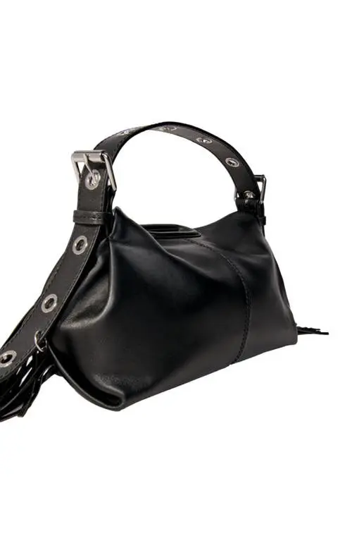 Maje Smooth Leather Miss M Bag - Black