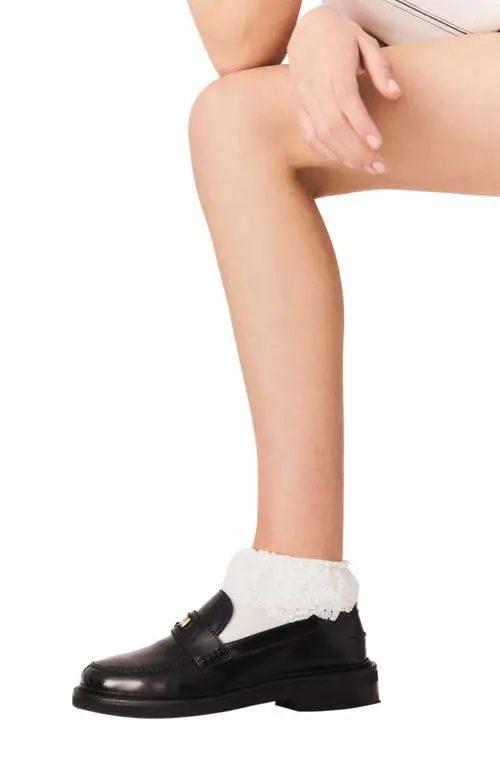 Maje Lace Frill Socks
