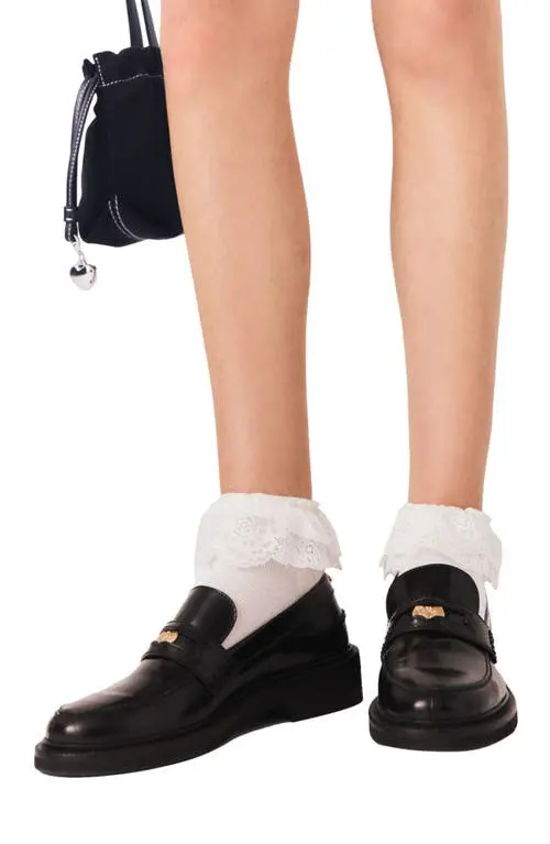 Maje Lace Frill Socks