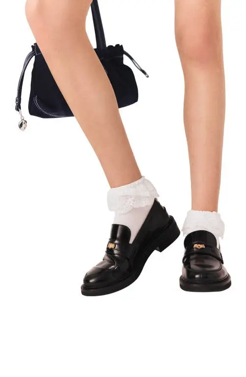 Maje Lace Frill Socks