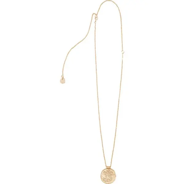 Maje Zodiac Medal Necklace - Aquarius