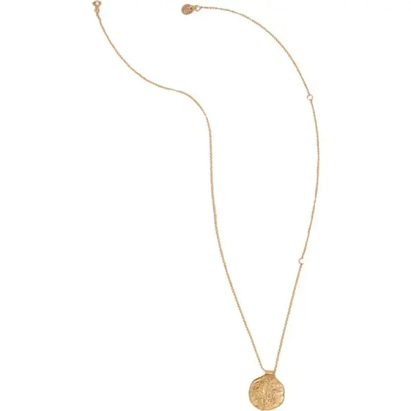 Maje Zodiac Medal Necklace - Capricorn