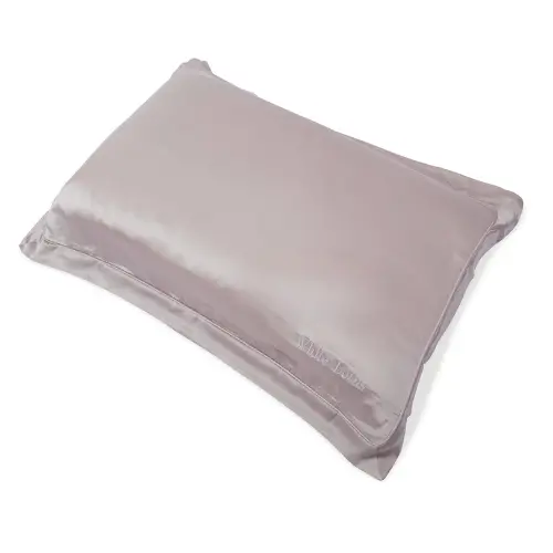 WHITE LOTUS BEAUTY Luxurious Cruelty Free 100% Mulberry Silk Pillowcase - Pearl Grey