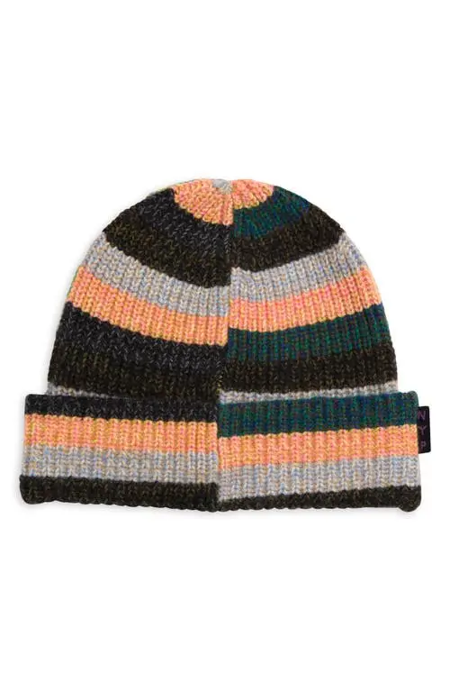WASTE YARN PROJECT Kaja Stripe Beanie - Green Multi