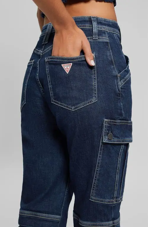 Guess 80s High-waist Cropped Cargo Jeans