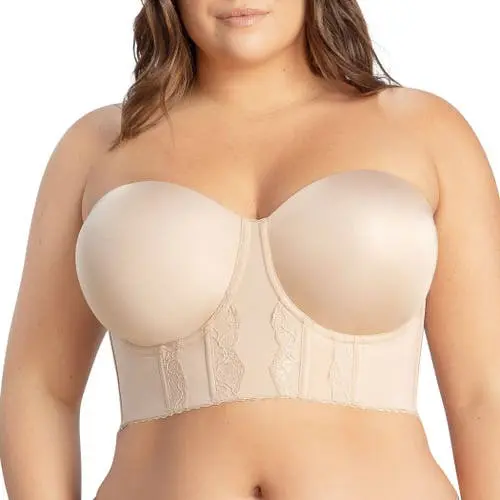 Parfait Elissa Full Busted Strapless Bustier - Black