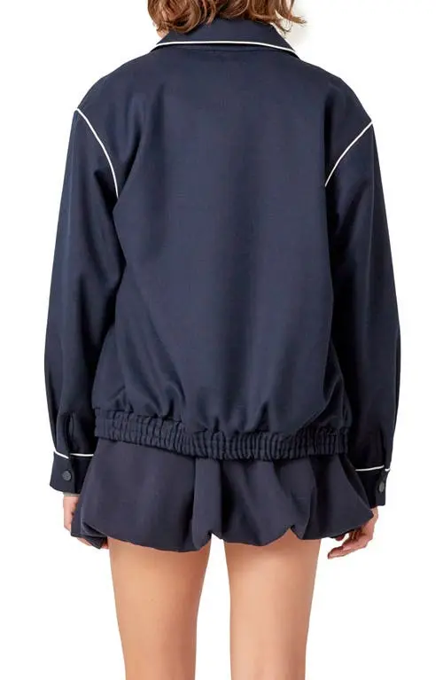 English Factory Contrast Piping Jacket
