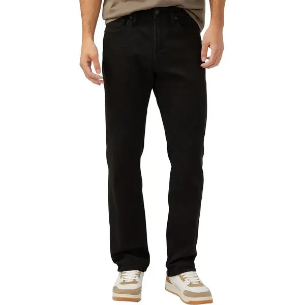 SILVER JEANS CO. Machray Athletic Fit Straight Leg Jeans - Black