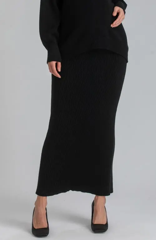 PIETRO BRUNELLI Rib Knit Sweater Skirt