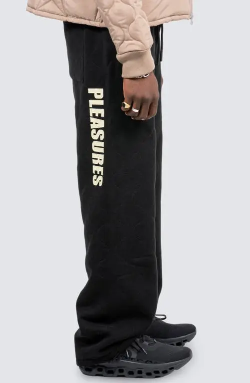 PLEASURES Wave Quilted Graphic Sweatpants