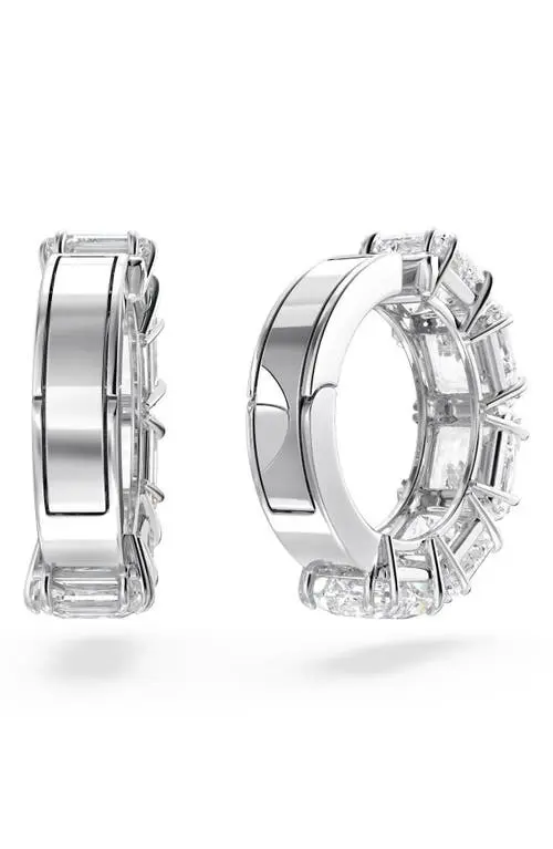 SWAROVSKI Millenia Clip-on Earrings - White/ Silver