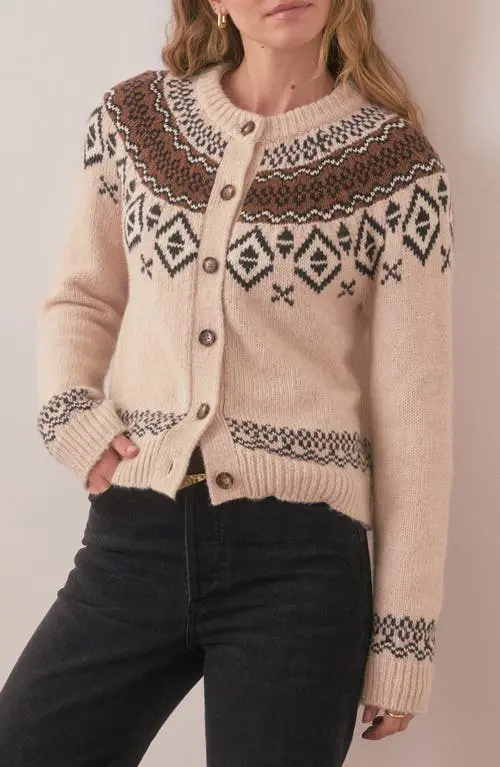 Marine Layer Ava Fair Isle Cardigan