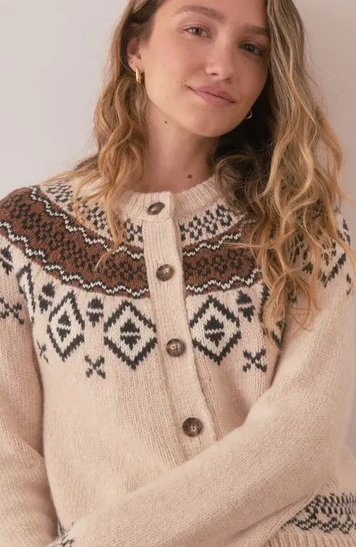 Marine Layer Ava Fair Isle Cardigan