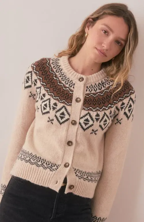 Marine Layer Ava Fair Isle Cardigan
