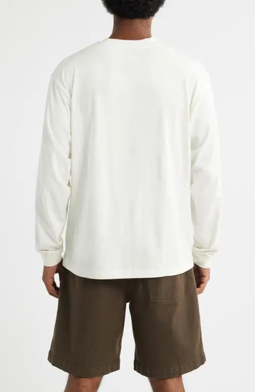 Bp. Oversize Long Sleeve Pocket T-shirt - Ivory Egret