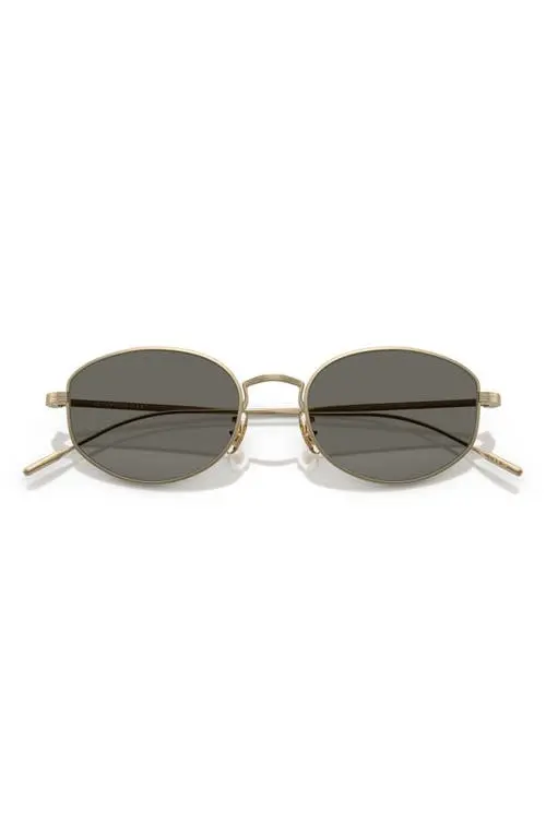 Oliver Spencer 51mm Oval Sunglasses - Gold Grey