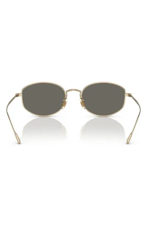 Oliver Spencer 51mm Oval Sunglasses - Gold Grey