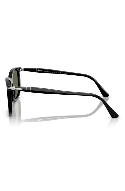 Persol 53mm Polarized Rectangle Sunglasses