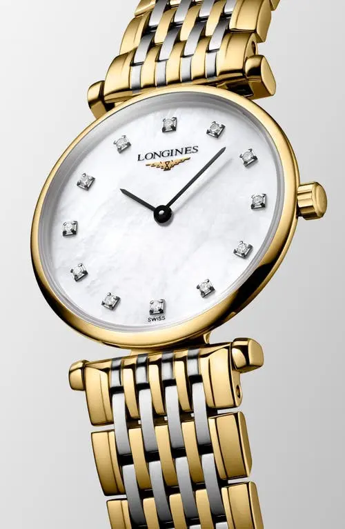 LONGINES La Grande Classique Diamond Bracelet Watch - White