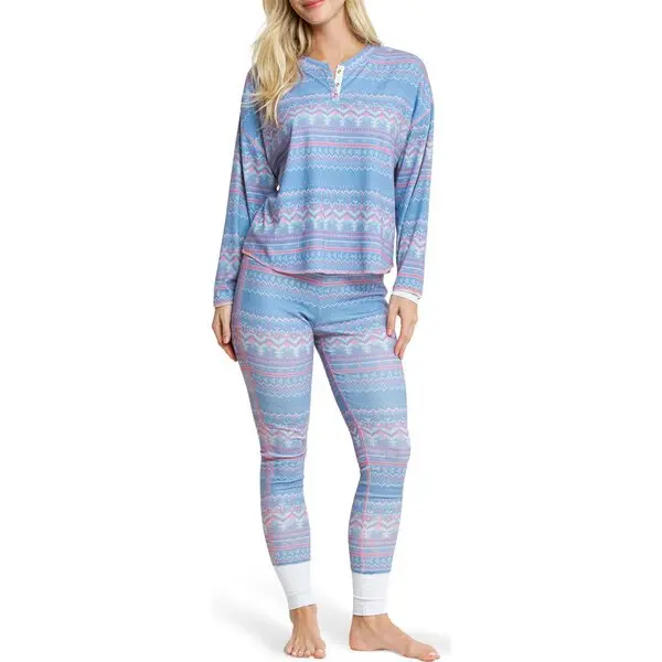 Honeydew Intimates Cuddle Crew Pajamas - Daybreak/fairisle