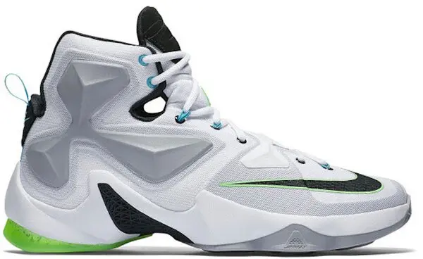 Nike Lebron 13 Command Force Sneakers - White/wolf Grey/voltage Green