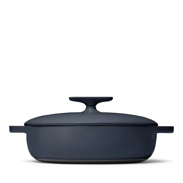 CARAWAY Enameled Cast Iron 3.5 Qt Braiser With Lid - Midnight