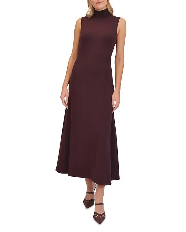 turtleneck bridesmaid dress Elegant Mesh Beaded Satin Turtleneck Evening Dress GM90146