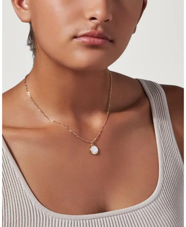 ANA LUISA Moon Pendant Mei - Gold