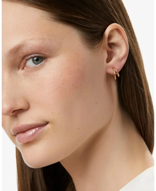 ANA LUISA Scarlett Double Hoop Earrings - Gold