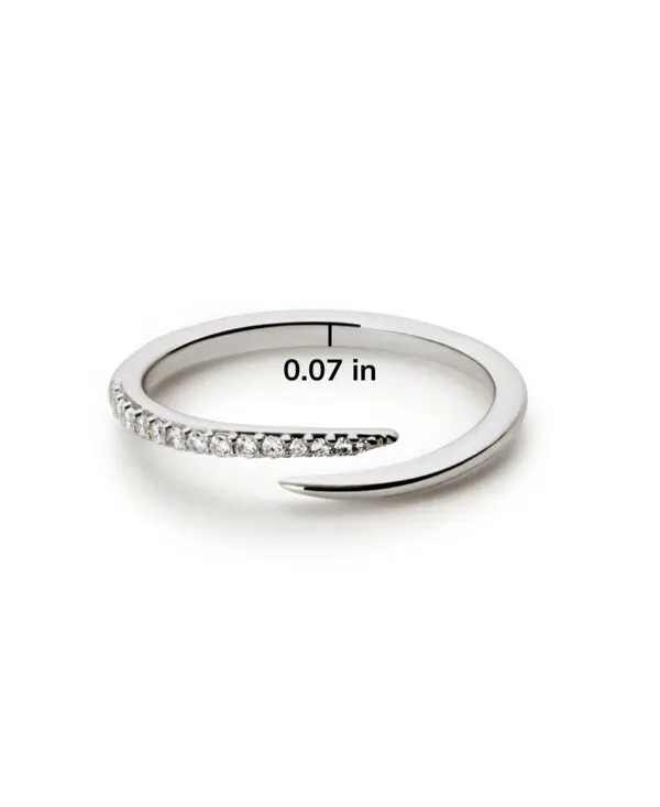 ANA LUISA Oren Claw Ring - Silver