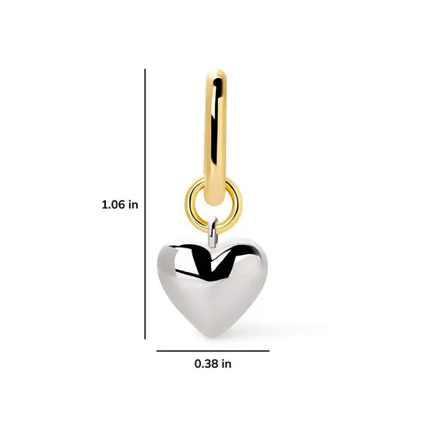 ANA LUISA Wesley Heart Earrings