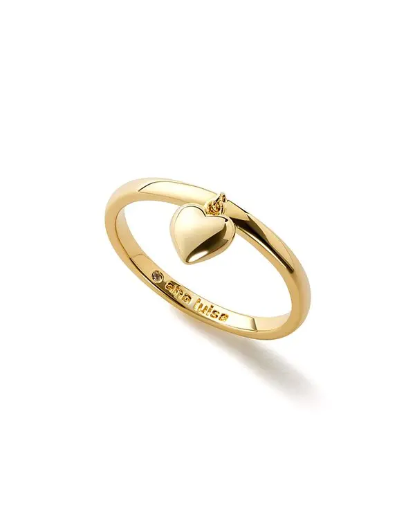 ANA LUISA Leia Heart Charm Ring - Gold