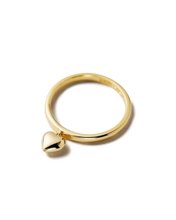 ANA LUISA Leia Heart Charm Ring - Gold