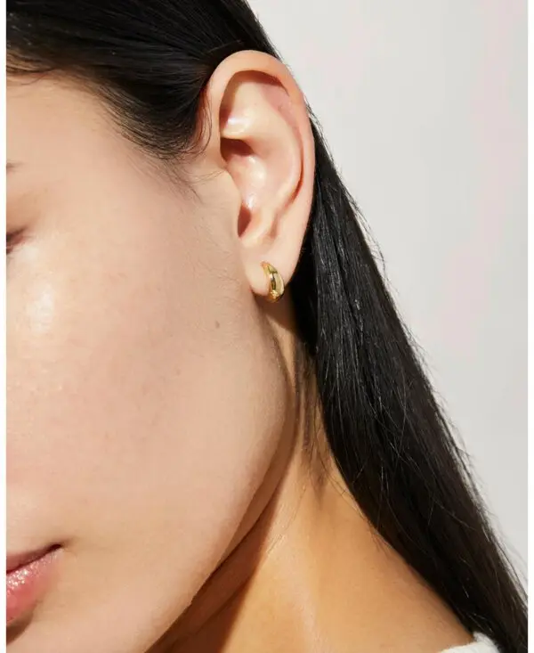 ANA LUISA Nate Huggie Earrings - Gold