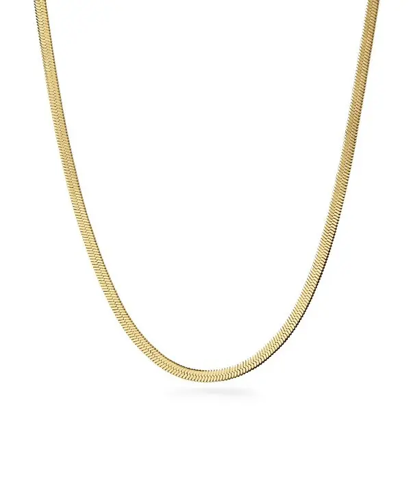 ANA LUISA Herringbone Chain Necklace Ina - Gold