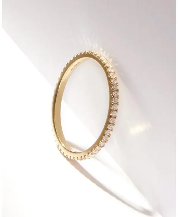 ANA LUISA Eternity Ring With Cubic Zirconia - Gold