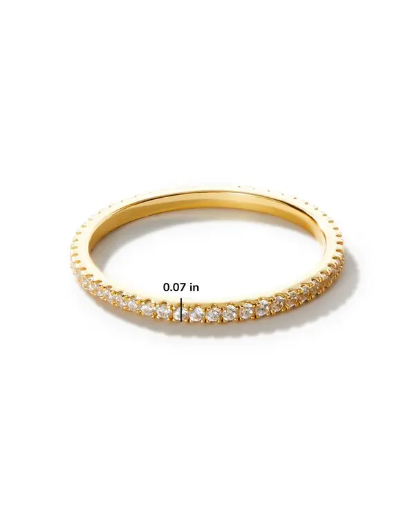 ANA LUISA Eternity Ring With Cubic Zirconia - Gold