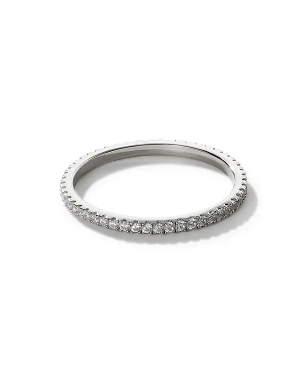 ANA LUISA Eternity Ring With Cubic Zirconia - Silver