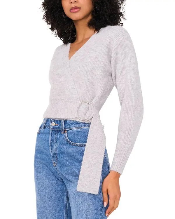 1.State Crossover Cropped Sweater