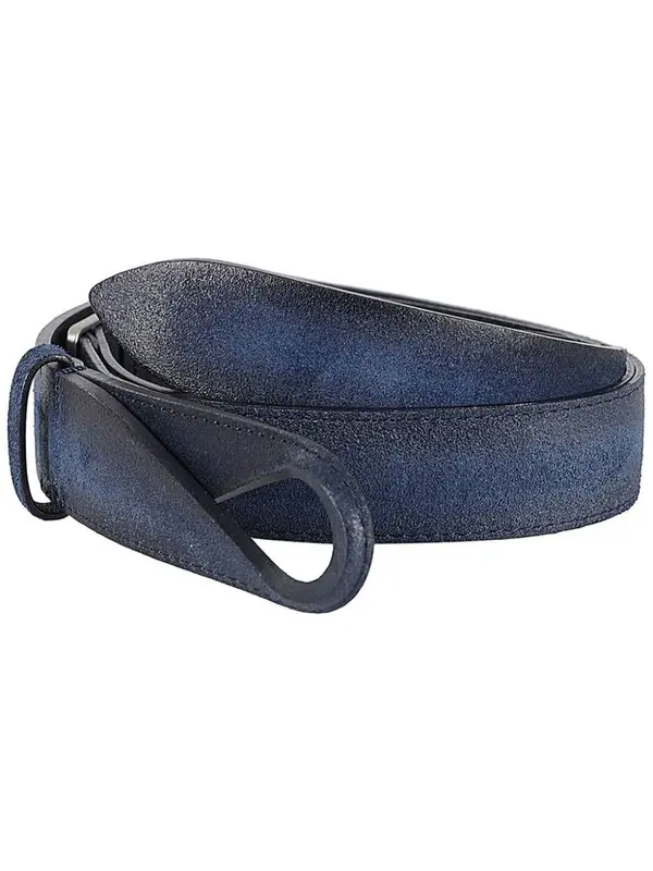 ORTIGNI Washed Leather Belt