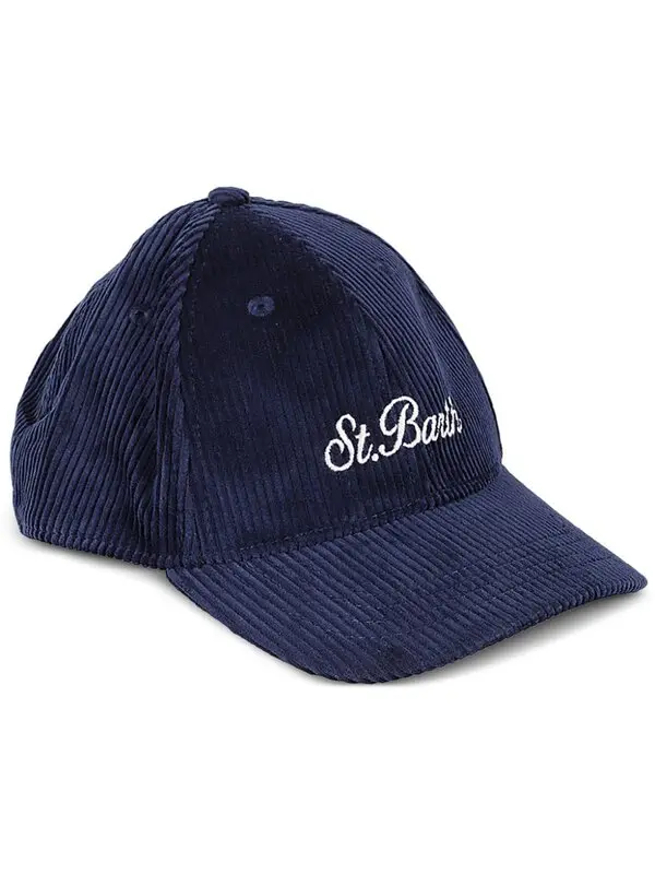 MC2 SAINT BARTH Corduroy Baseball Cap - Blue