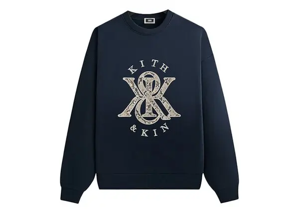 Kith K&k Python Nelson Crewneck Sweatshirt - Nocturnal