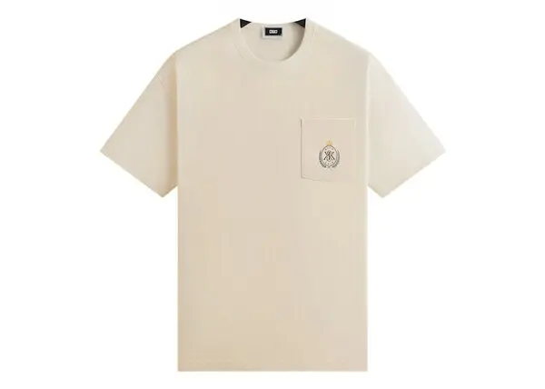 Kith K&k Crest Pocket Tee Shirt - Sandrift