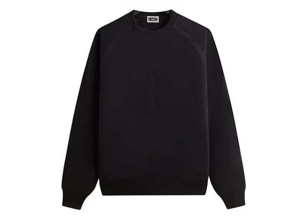 Kith Vale Raglan Crewneck Sweatshirt - Black