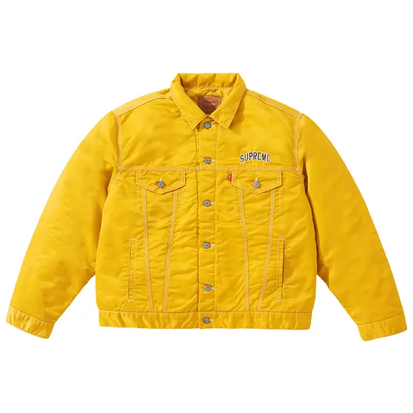 Supreme X Levi’s Nylon Trucker Jacket - Yellow