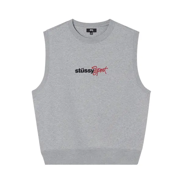 StÜssy Sport Fleece Vest - Grey