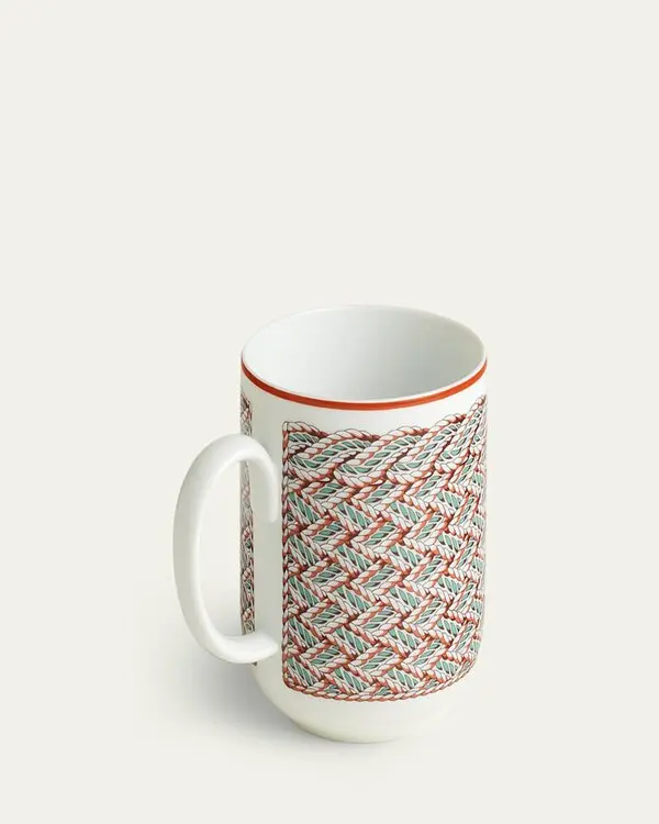 Hermès Tressages Equestres No. 2 Mug, 10 Oz